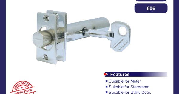 AMAN Single Internal Door Security Bolt With Key