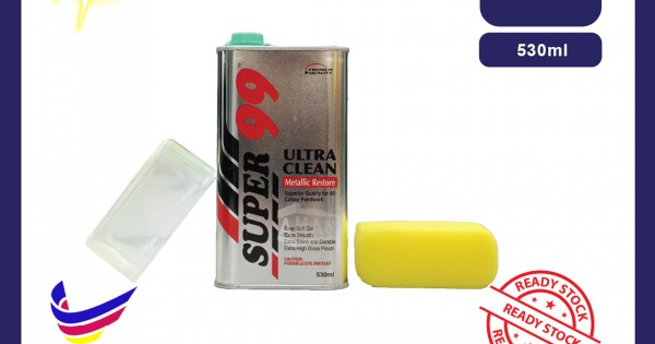 Super 99 Car Care Ultra Clean Wax Liquid Metallic Luster 530ml